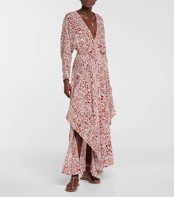 Poupette St Barth Ilona Printed Dress - Red