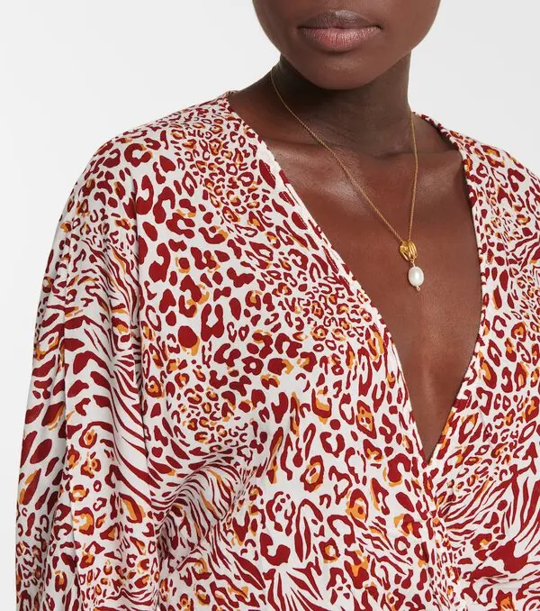 Poupette St Barth Ilona Printed Dress - Red