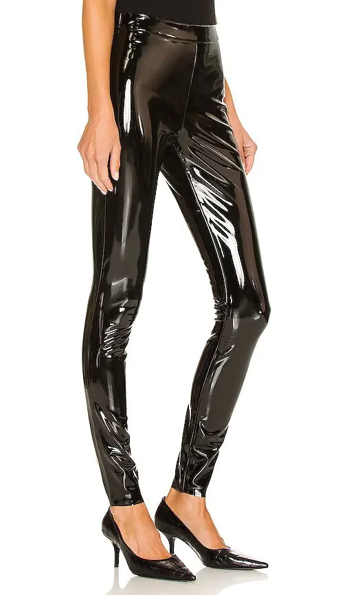 Alice + Olivia Alice + Olivia Maddox Back Zip Vegan Leather Legging
