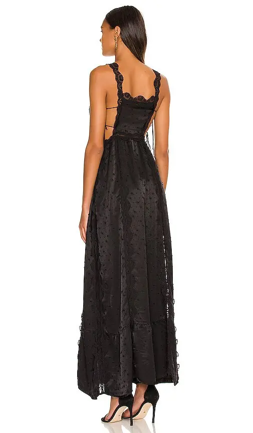 For Love & Lemons Liz Maxi Dress - Black | Editorialist