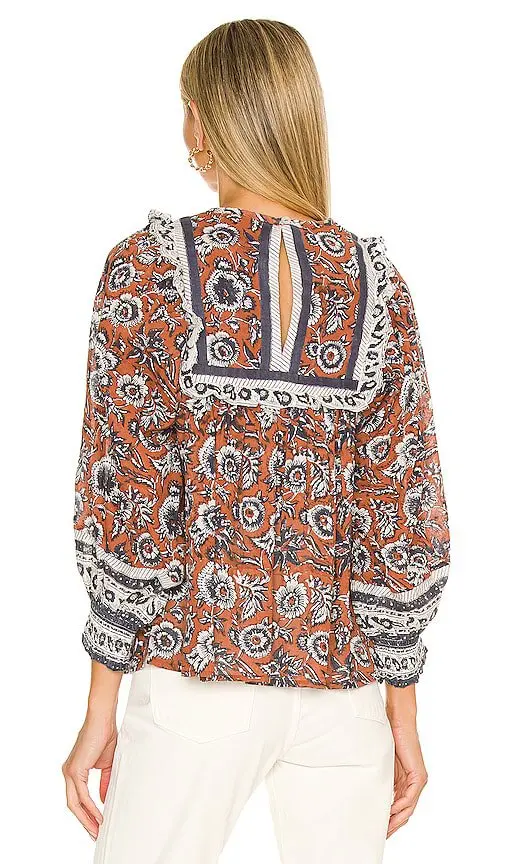CLEOBELLA Amy Blouse In Rust