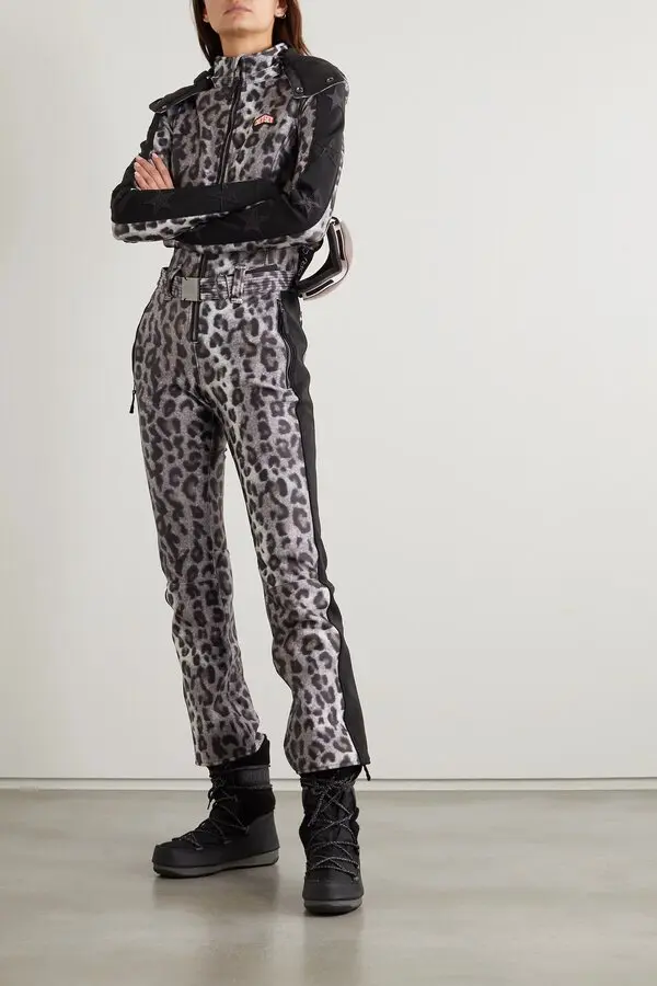 JETSET Magic Ghoster Hooded Animal-print Ski Suit