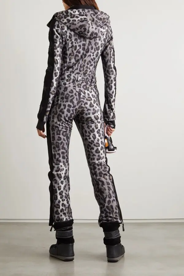 JETSET Magic Ghoster Hooded Animal-print Ski Suit