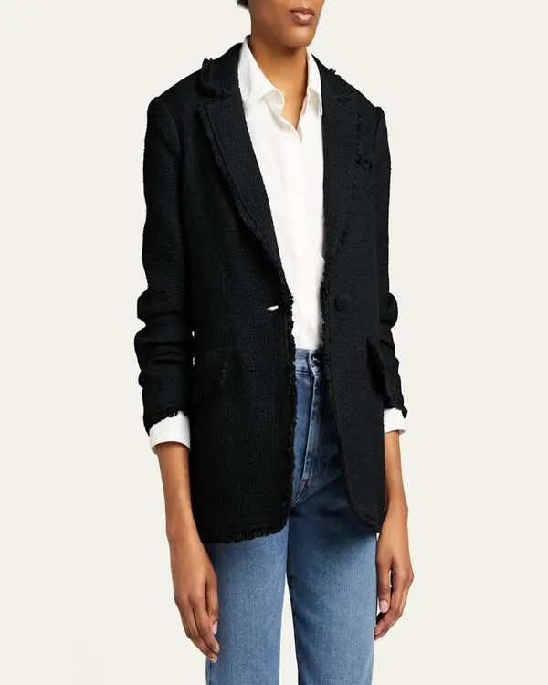 Cinq À Sept Khloe Boucle Blazer - Black