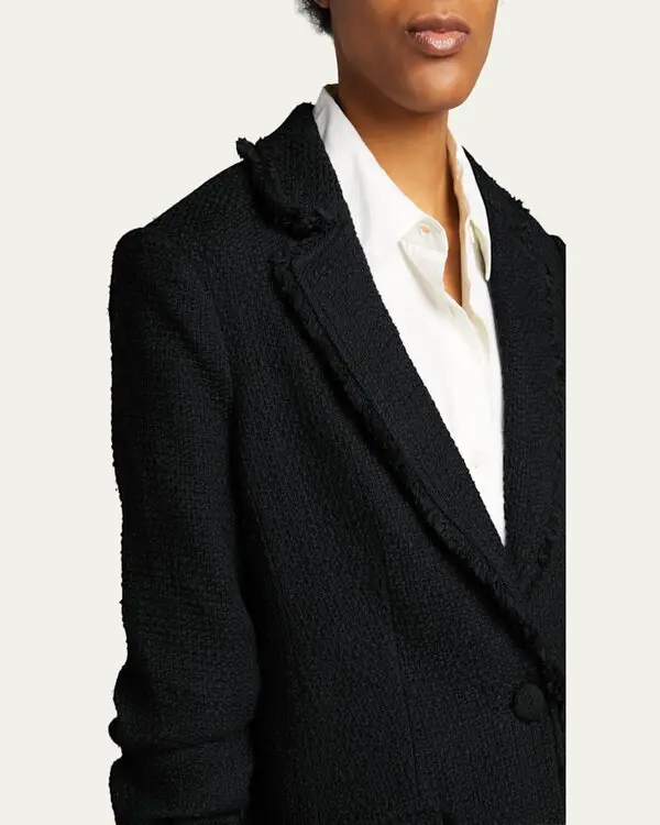 Cinq À Sept Khloe Boucle Blazer - Black
