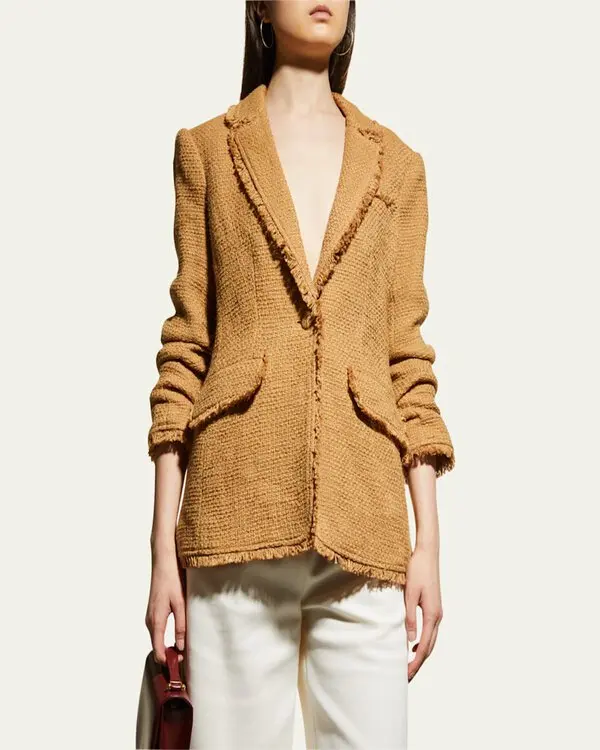 Cinq À Sept Khloe Boucle Blazer - Black
