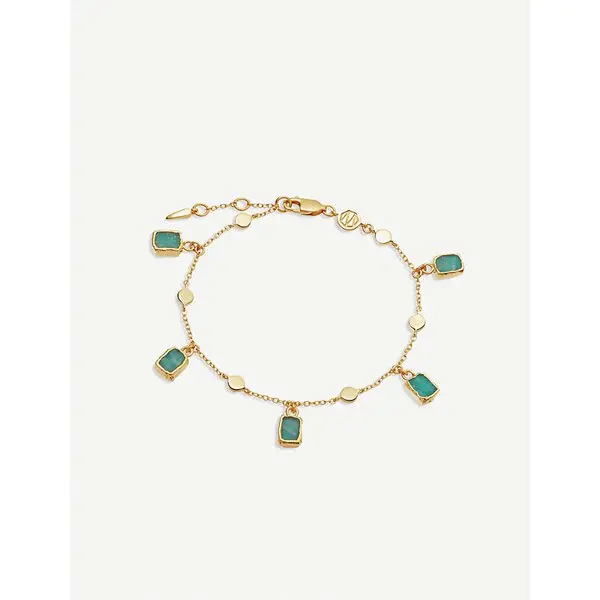 MISSOMA Lena Amazonite Charm Bracelet - Gold
