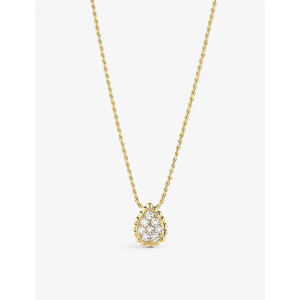 Boucheron Xs Serpent Bohème Diamond Pendant Necklace - Gold