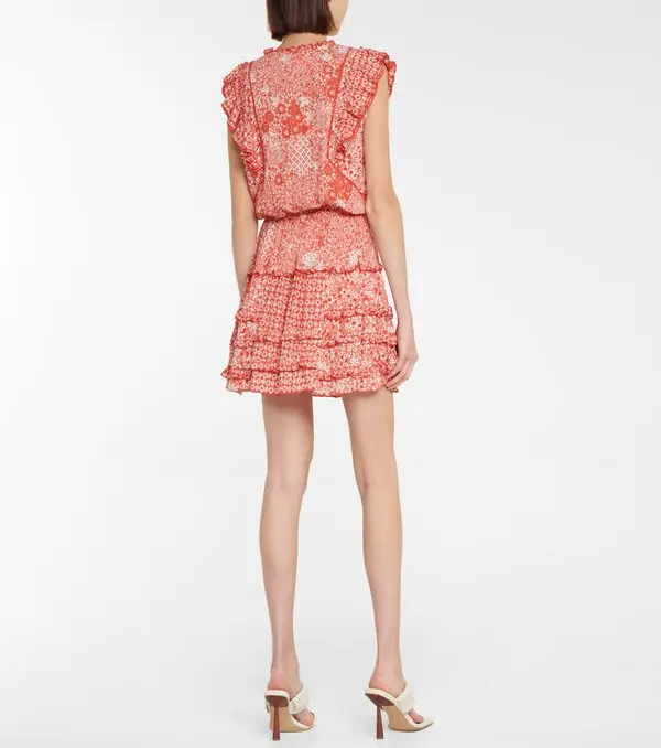 Poupette St Barth Paulina Floral Mini Dress - Multicoloured