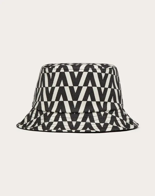 NWT! Valentino Optical All-Over Printed Bucket Hat -  size M Buy Valentino Garavani Optical Logo-print Bucket Hat - Red  main image 2