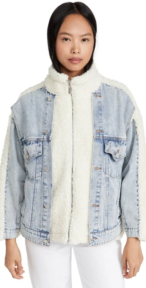Blanknyc Denim Sherpa Jacket