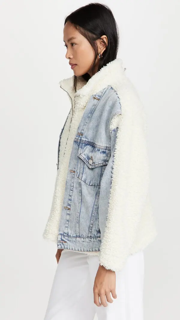 Blanknyc Denim Sherpa Jacket