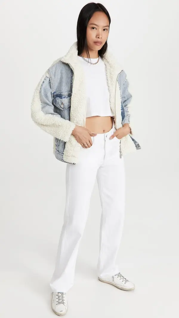 Blanknyc Denim Sherpa Jacket