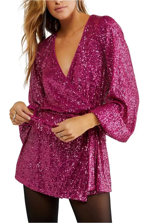 Free People Christa Sequin Romper