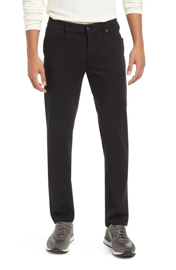 BRAX Chuck Stretch Knit Five Pocket Pants - Black