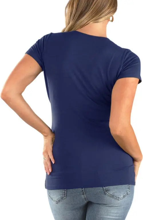 ANGEL MATERNITY Nursing T-shirt - Navy