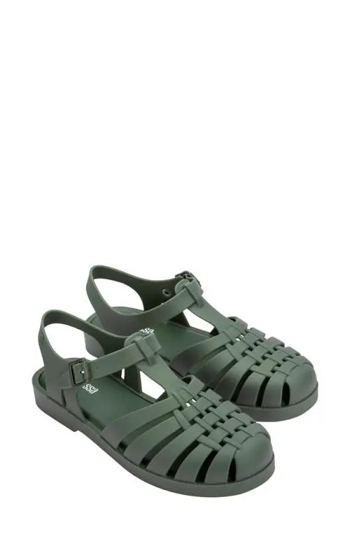 Melissa Possession Jelly Fisherman Sandal - Dark Green