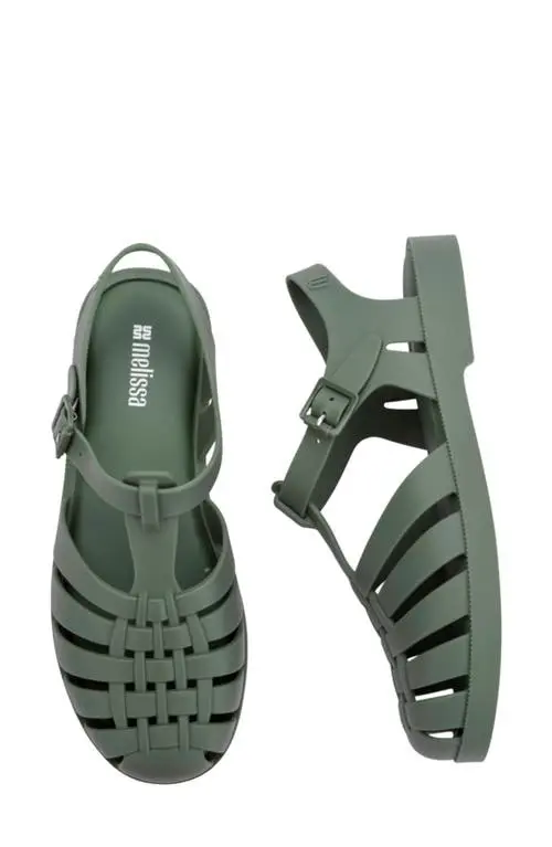 Melissa Possession Jelly Fisherman Sandal - Dark Green