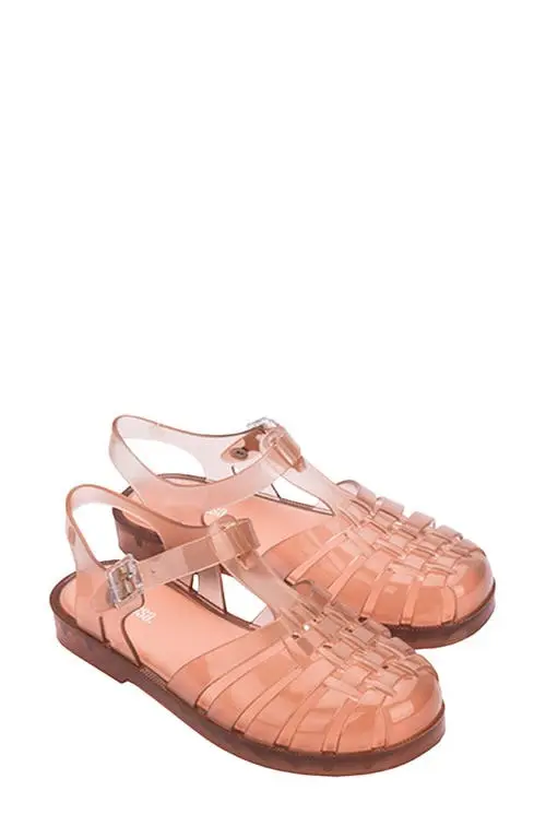 Melissa Possession Jelly Fisherman Sandal - Light Beige/transp