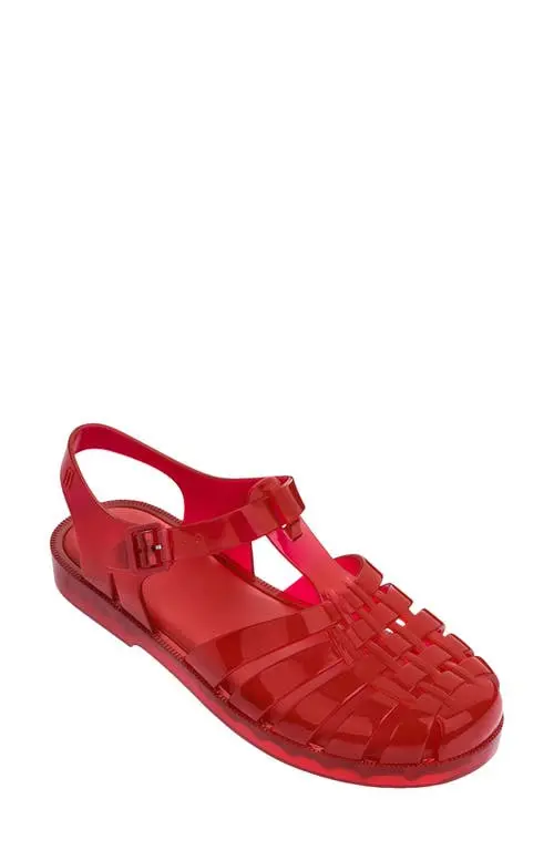 Melissa Possession Jelly Fisherman Sandal - Red Clear