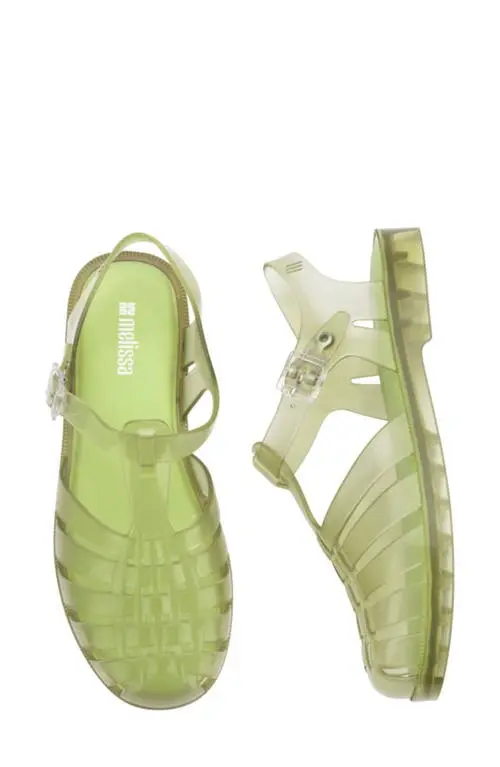 Melissa Possession Jelly Fisherman Sandal - Transp Green