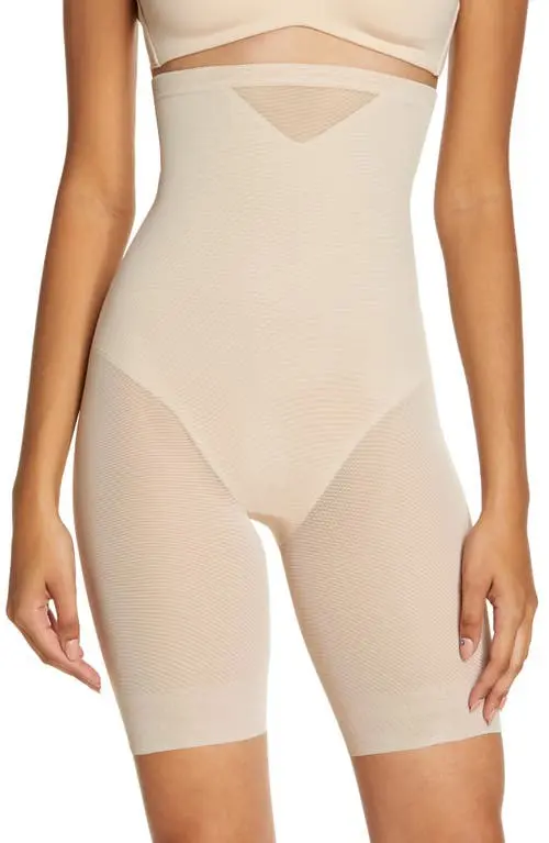 MIRACLESUIT® Sexy Sheer High Waist Shaping Thigh Slimmer - Warm Beige