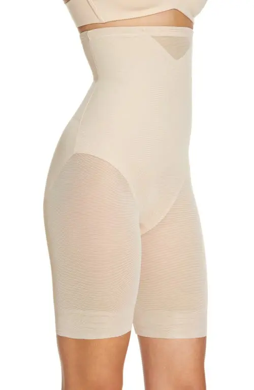 MIRACLESUIT® Sexy Sheer High Waist Shaping Thigh Slimmer - Warm Beige