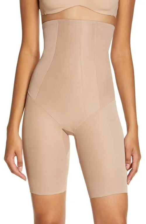 MIRACLESUIT® Shape With An Edge® High Waist Thigh Slimmer - Stucco