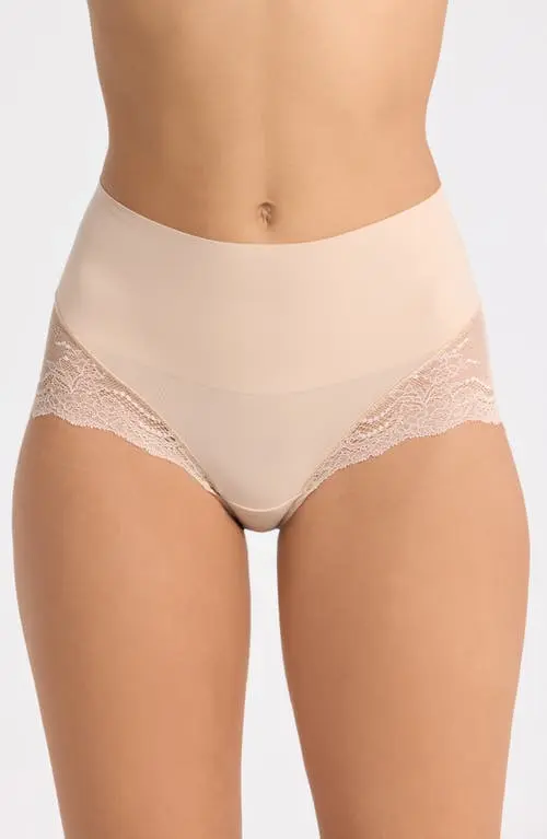 Spanx Undie-tectable Lace Hi-hipster Panties - Chai