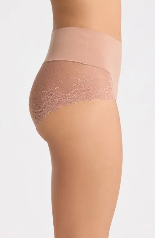 Spanx Undie-tectable Lace Hi-hipster Panties - Cinnamon