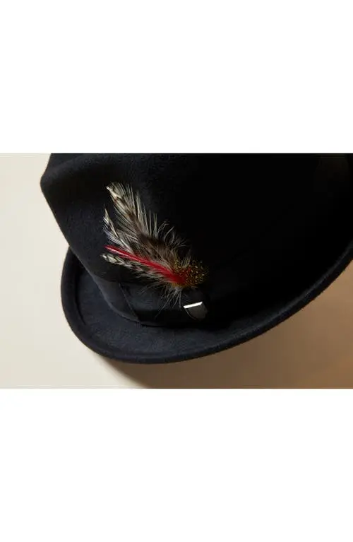 Brixton Gain Wool Fedora - Black