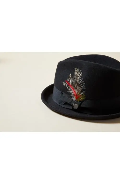 Brixton Gain Wool Fedora - Black