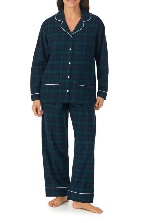LANZ OF SALZBURG Pajamas - Dk Blue Plaid