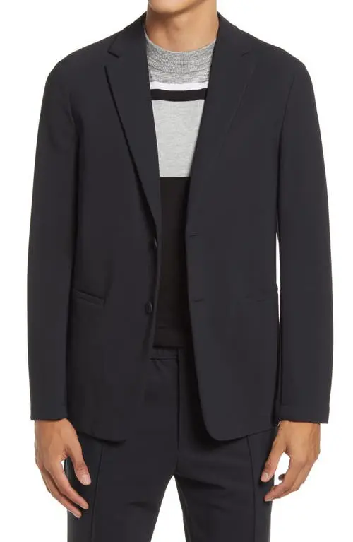 Theory Clinton Precision Ponte Knit Blazer - Black