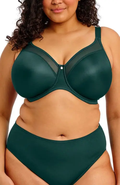 Elomi Smooth Underwire Bra - Deep Emerald