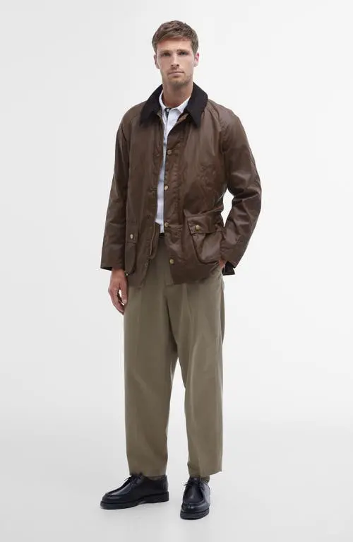 Barbour Ashby Waxed Cotton Jacket - Bark