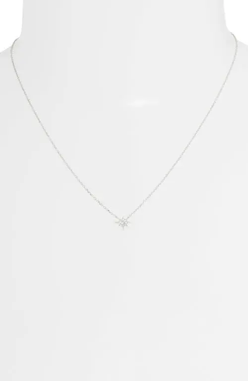 Anzie Sapphire Starburst Pendant Necklace