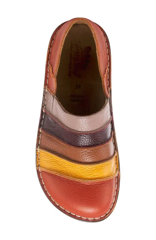 SPRING STEP SHOES Firefly Wedge Loafer - Camel Multi