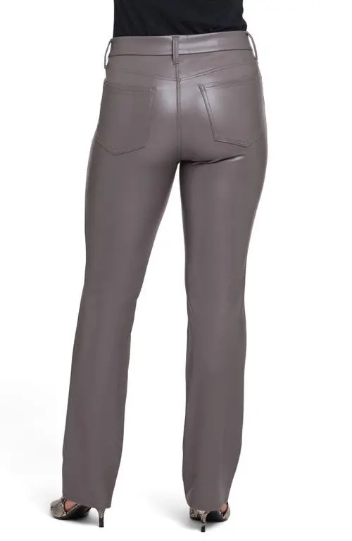 NYDJ Marilyn Faux Leather Straight Leg Pants - Falcon