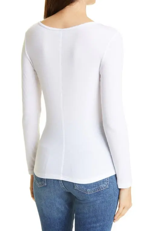 Ag Anita Henley Long Sleeve Blouse