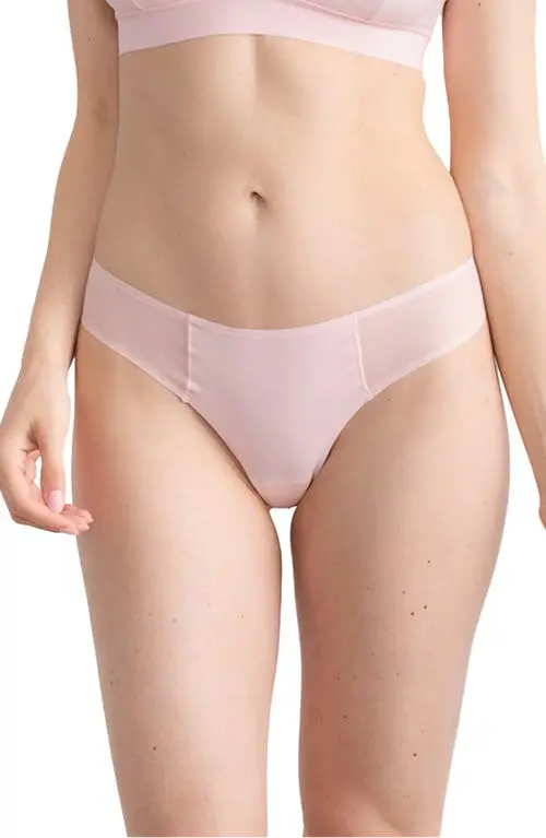 Uwila Warrior Soft Seamless Thong With Mesh - Rose Quartz