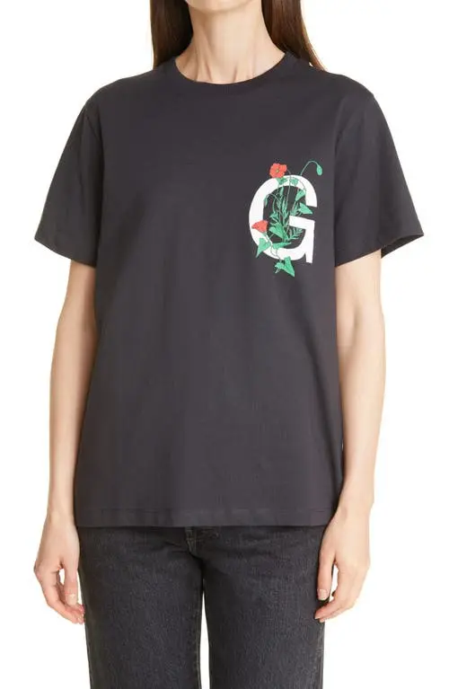 GANNI Graphic Tee - Phantom