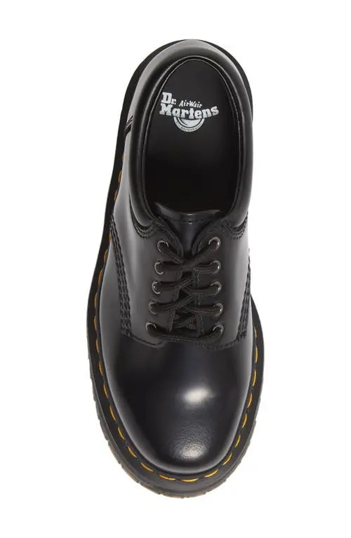 Dr. Martens Vegan 1461 Quad Mono Platform Shoes - Black | Editorialist