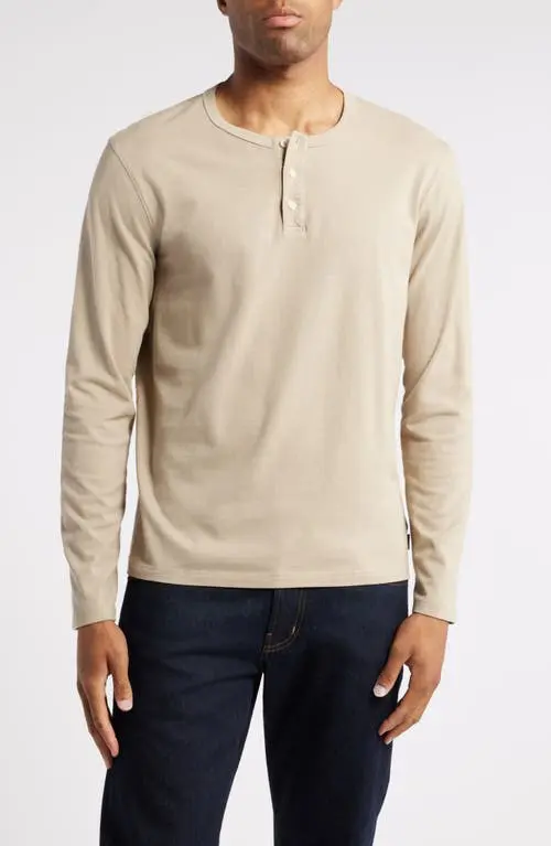 Ag Bryce Long Sleeve Henley Shirt - Dry Dust
