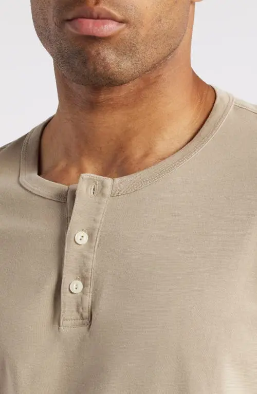 Ag Bryce Long Sleeve Henley Shirt - Dry Dust