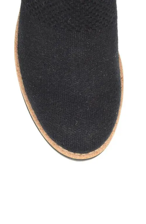 SOFFT Elaina Knit Wedge Bootie - Black