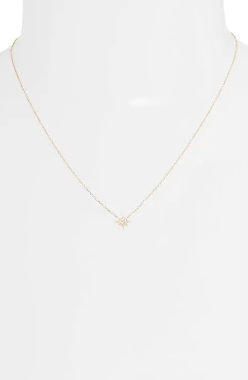 Anzie Diamond Starburst Pendant Necklace