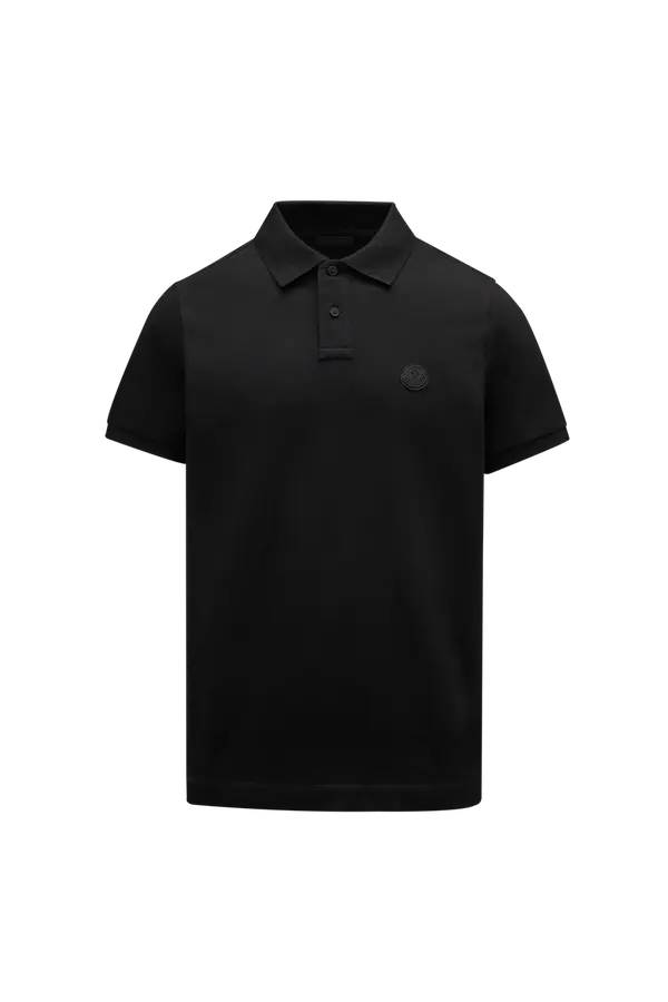 Moncler Men Moncler Tricolour Label Polo Shirt