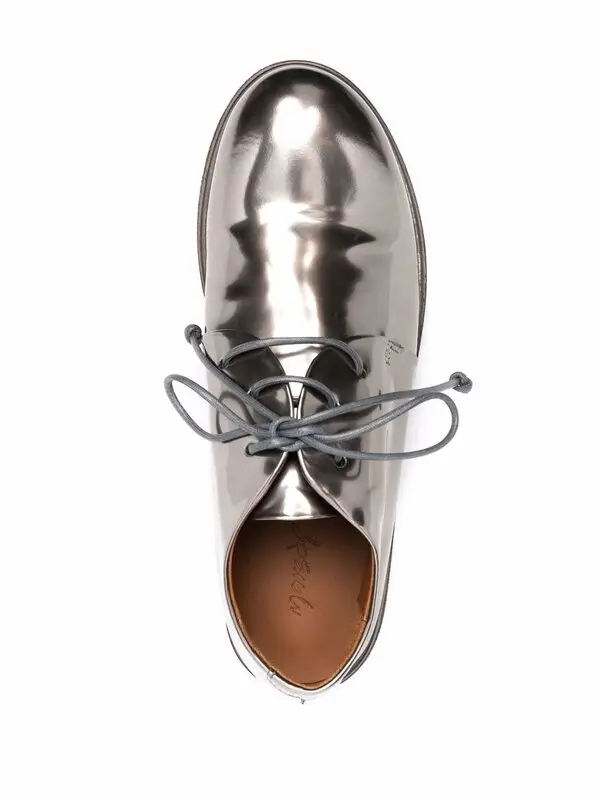 Marsèll Leather Metallic-effect Oxford Shoes