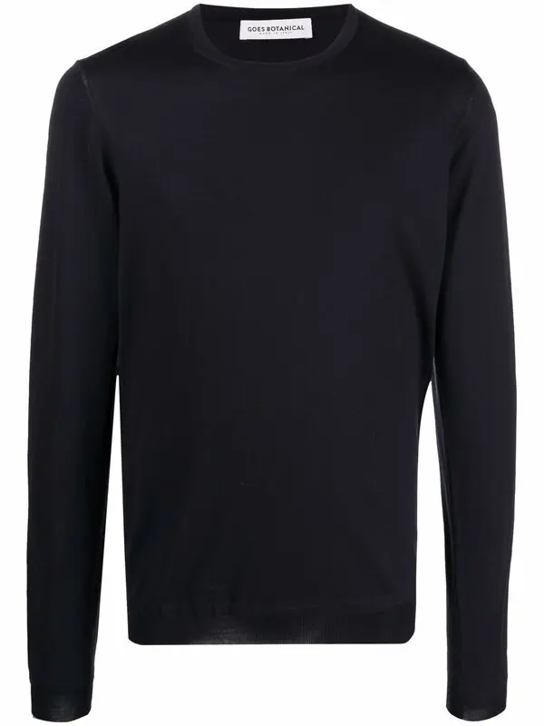 GOES BOTANICAL Crew-neck Knit Jumper - Blue